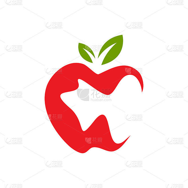 Abstract apple logo vector design illustrations.