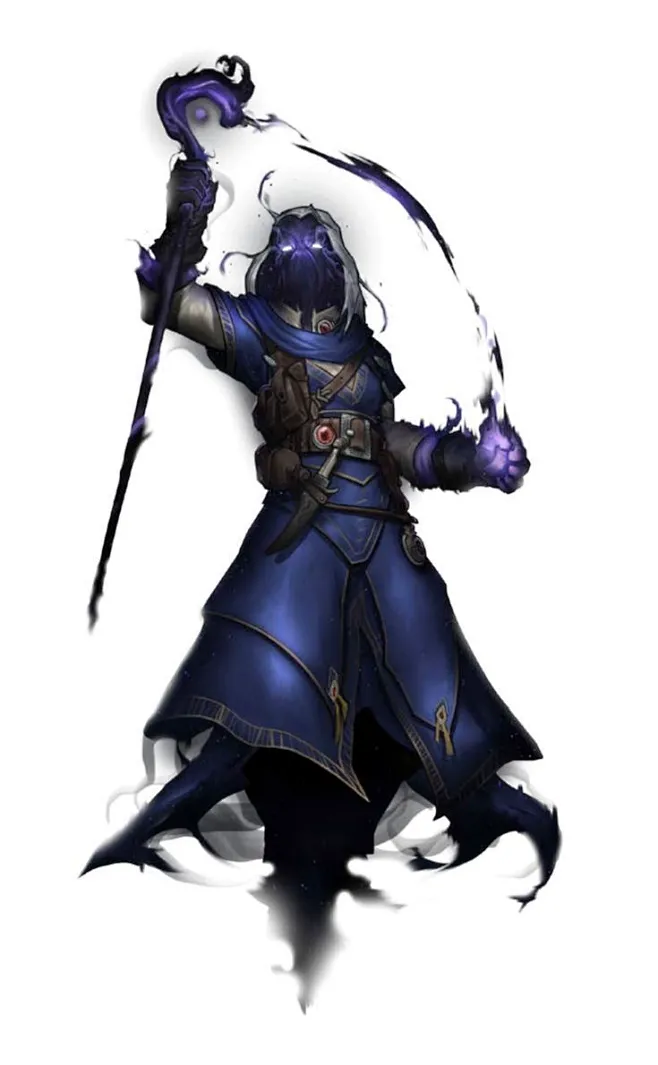 Umbral Shadow Undead Wizard Spellcaster - Pathfinder 2E PFRPG PFSRD DND ...