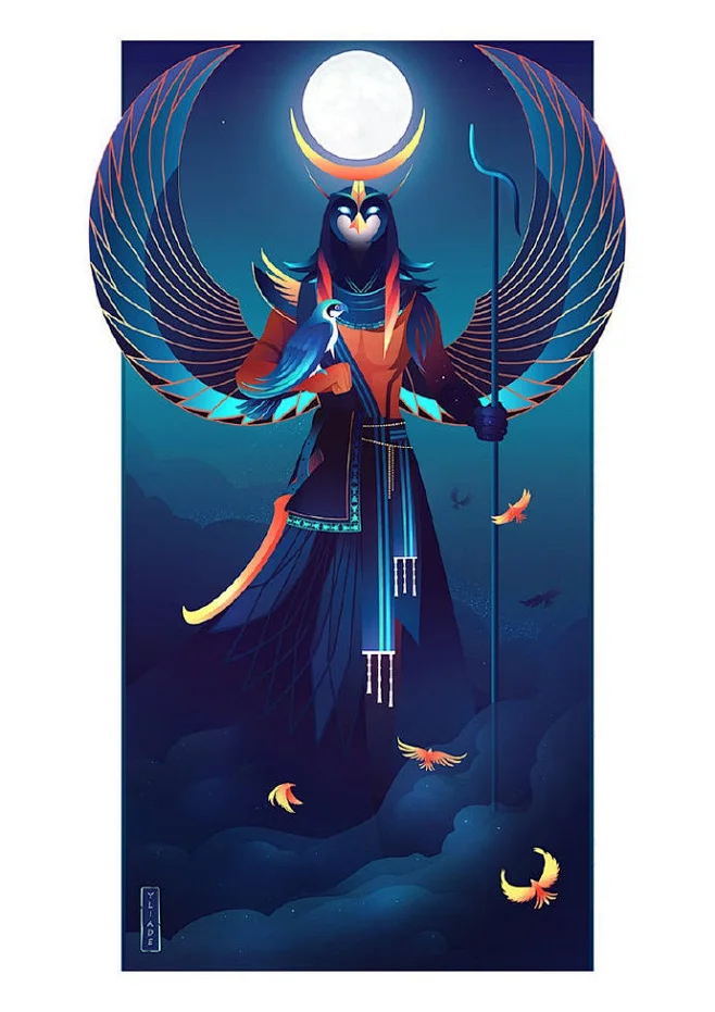 【插画设计】众神的画 · 来自法国插画师 Yliade | www.deviantart.com/yliade 图片_【收集】插画/漫画/手绘 ...