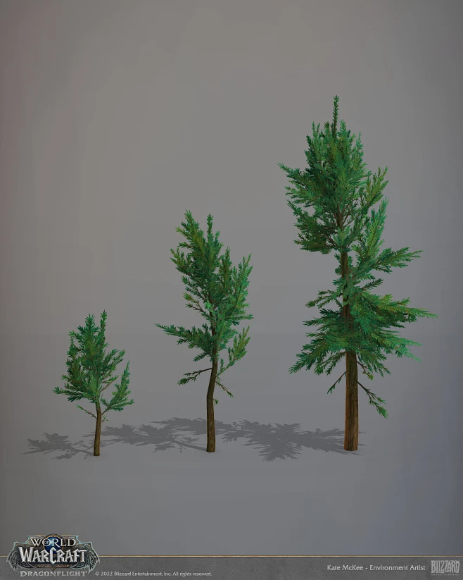 World of Warcraft: Dragonflight - The Azure Span Tall Pine Trees-花瓣网