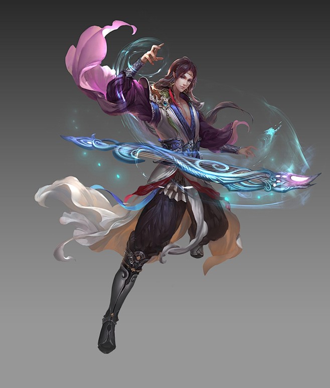 中国风男性角色原画中国风写实角色原画来自cgbook.cn (1654)