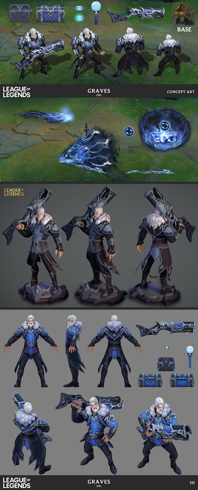 法外狂徒 格雷福斯：EDG——Art：EPPLE1998（@微博）Epple Rice、3D：Sylph Pang、高模：Zhang Biao