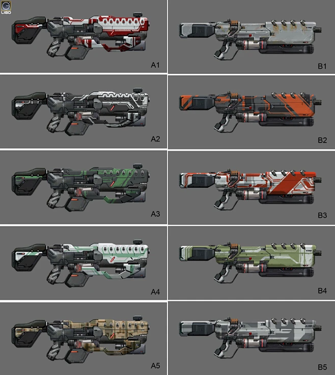 Assault rifle Design for the RISING FIRE, Jay Li : Assault rifle Design ...