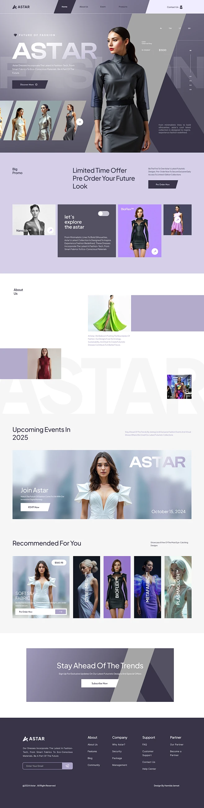 Astar - UI/UX homepage design, landing page ui/ux, :: Behance-花瓣网
