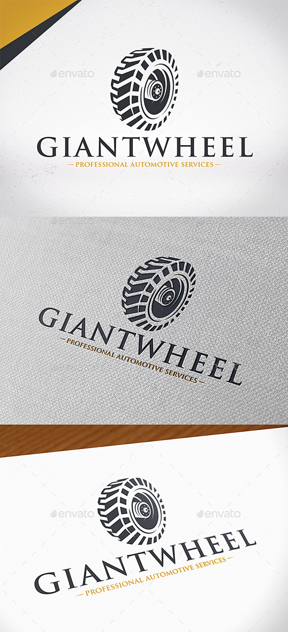 巨大的车轮标志模板——对象标识模板Giant Wheel Logo Template - Objects Logo Templates配件 ...