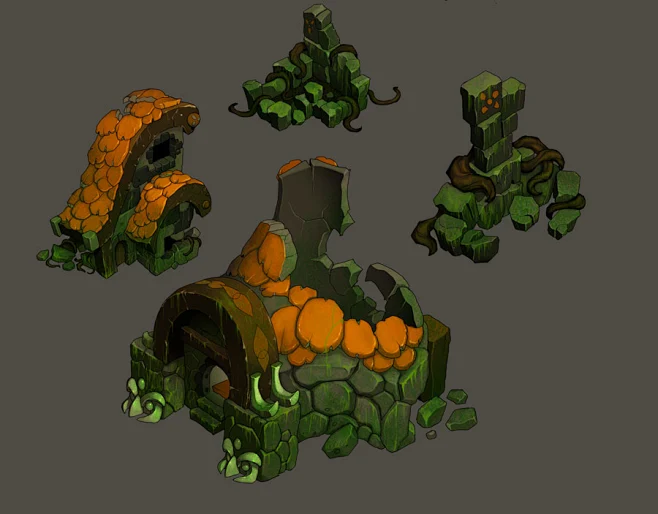 Spring ruins by *danimation2001 on deviantART图片_建筑图片素材-花瓣网