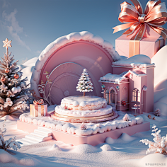 C4D&p4D-花瓣网|陪你做生活的设计师 | c4d小场景