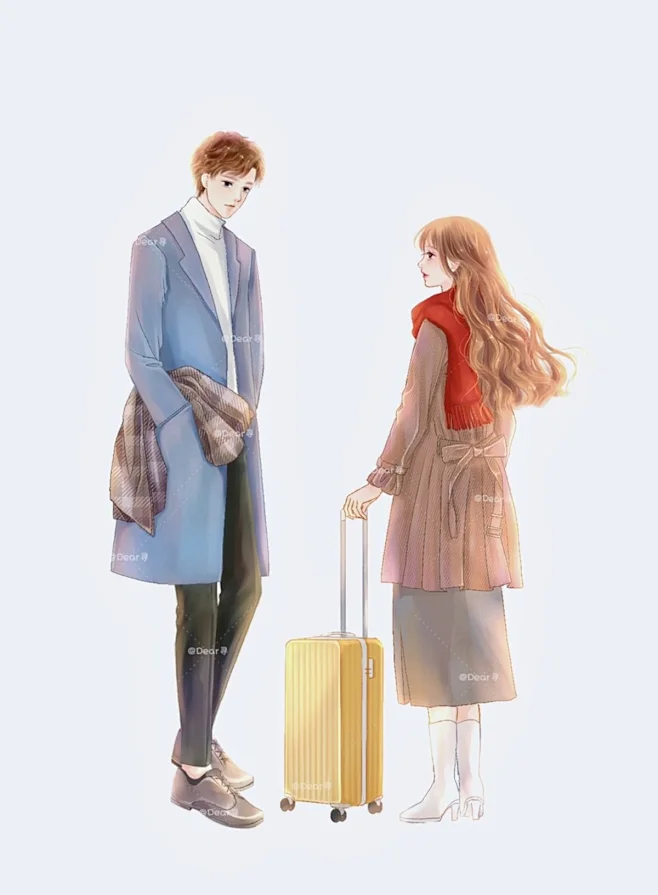 好久不见_Dear寻__插画师作品_涂鸦王国gracg.com图片_情侣图片素材-花瓣网