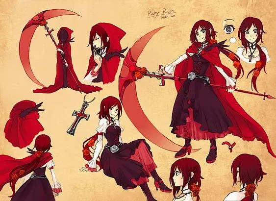 Kumafromtaiwan's redesign of Ruby Rose. Read the comic...it's amazing!!!-花瓣网