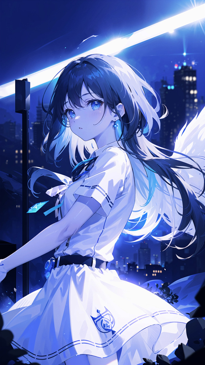 #AI Blue theme Red theme - LunarHeron的插画