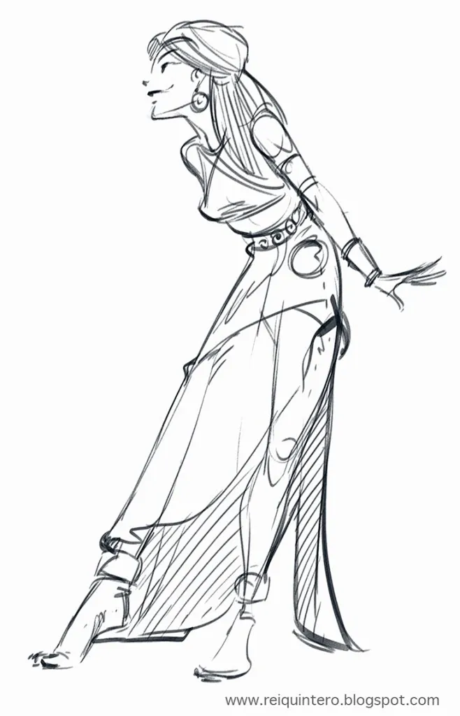 Female Character Draft-花瓣网