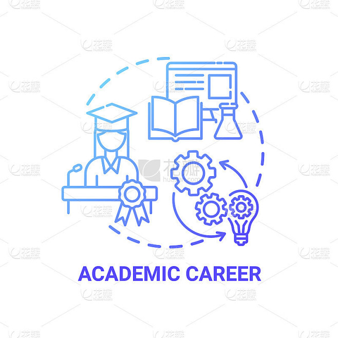 学术职业概念icon