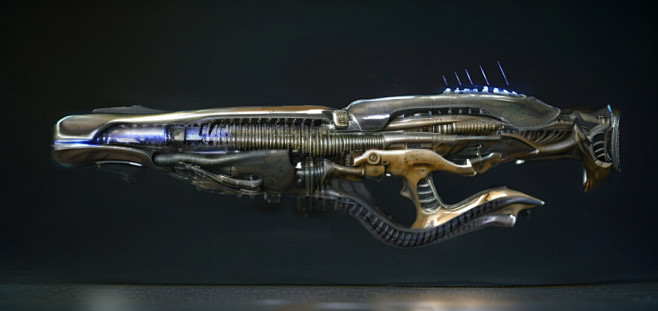 alien gun sketch