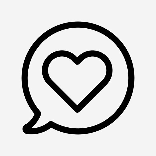 爱聊天交流图标_88ICON https://88icon.com 爱 聊天 交流 心 喜欢 信息 语音泡沫 简单图标