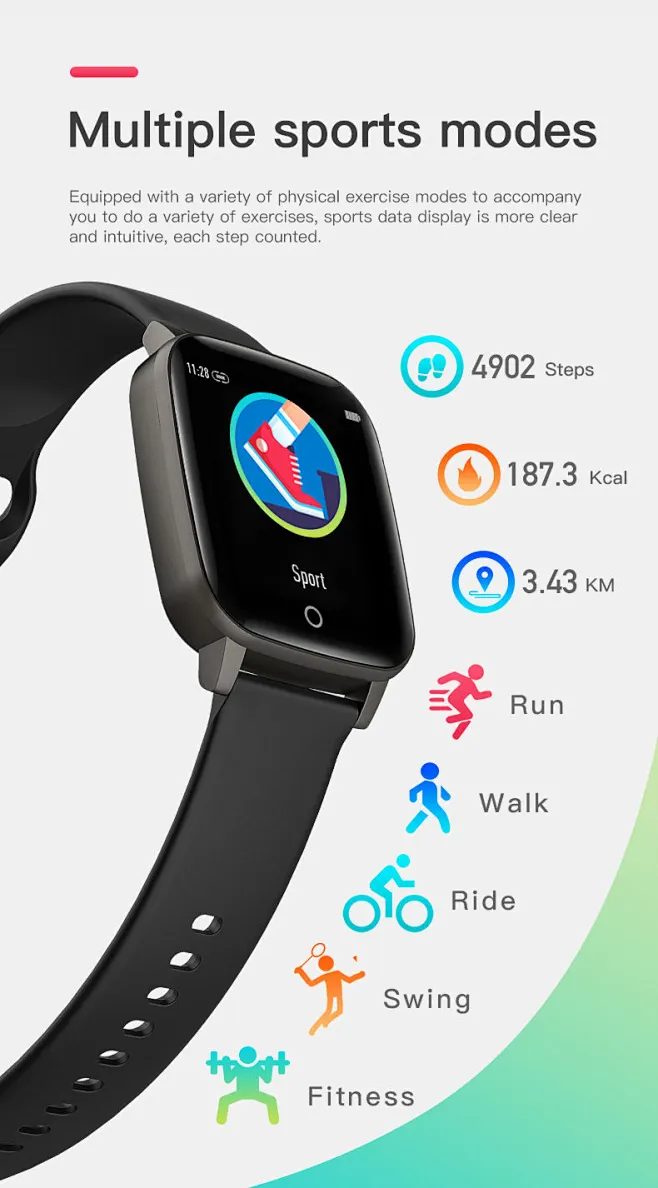 Sport Smart Watch Skmei T1 Sports Heart Rate Monitor Sports Watch ...