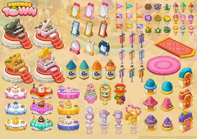 [Apeach] town object artwork, Kim BH : FriendsTown for kakao - mobile ...