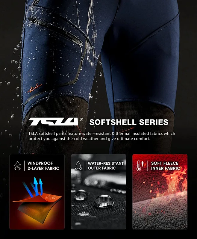 Amazon.com : TSLA Women's Softshell Winter Snow Ski Pants, Fleece Lined ...