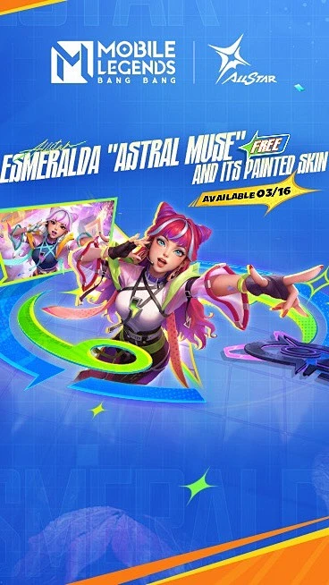 The ALLSTAR exclusive skins - Esmeralda "Astral Muse" and its Painted ...