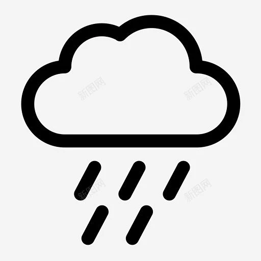 雨天气下雨天气图标 UI图标 设计图片 免费下载 页面网页 平面电商 创意素材-花瓣网