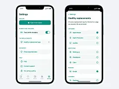 Mego app mine and setting page interaction ux personal center e ...