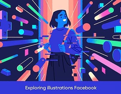 Exploring Facebook Illustrations-花瓣网