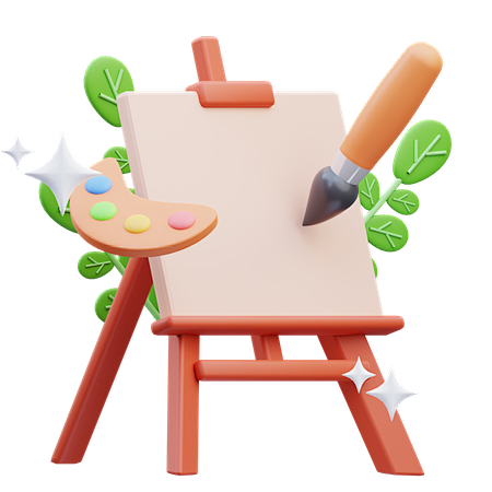 Painting Board 3D Icon