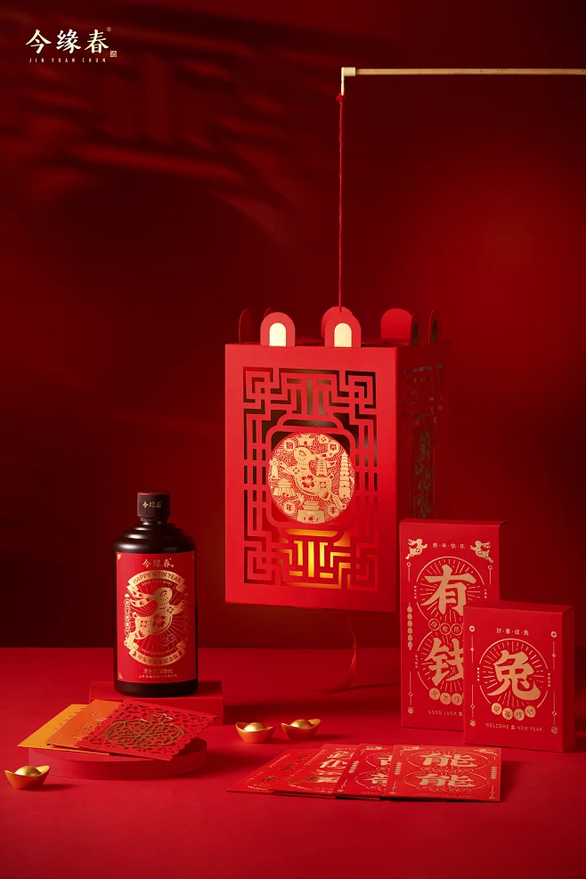 产品摄影 吉事花生 摄影 文创 白酒 礼盒-花瓣网