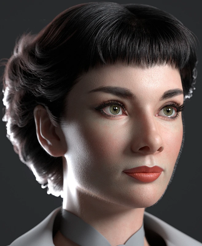 Audrey Hepburn Ver2 WIP, Tomonori Shimizu : I am practicing modeling by ...