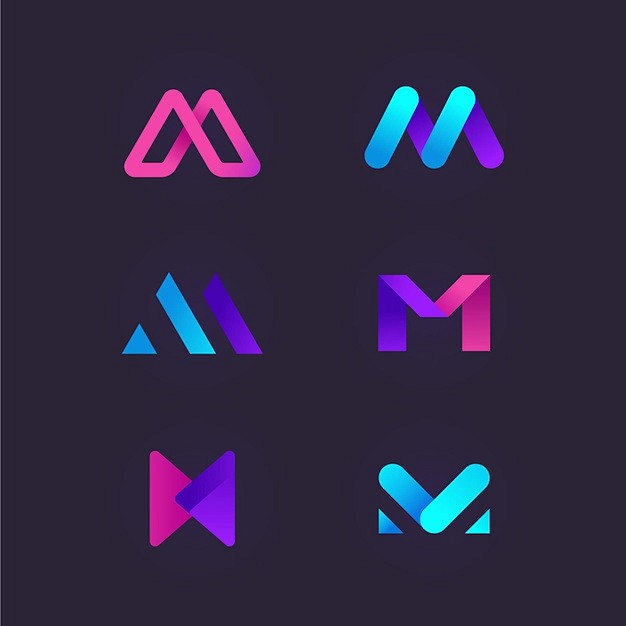 字母M，logo标志矢量图素材