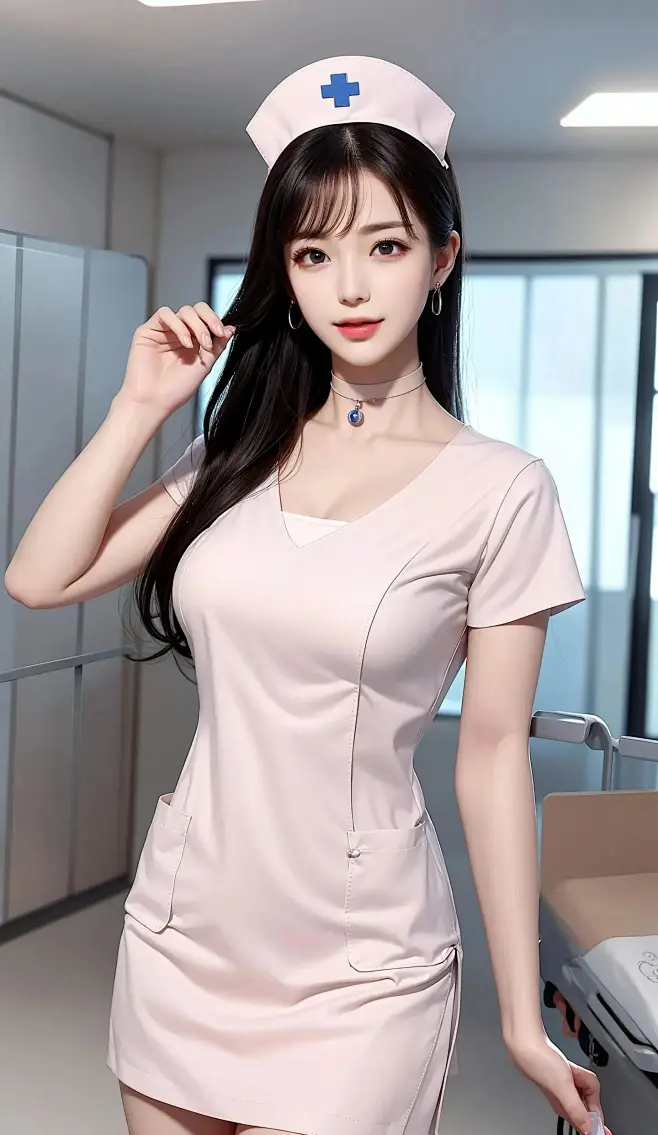 AI生成清新美艳动人的护士美女姐姐-今日头条-花瓣网