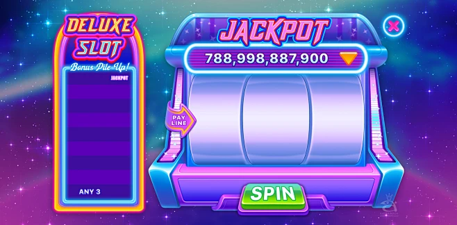 UI Space slot machine-花瓣网