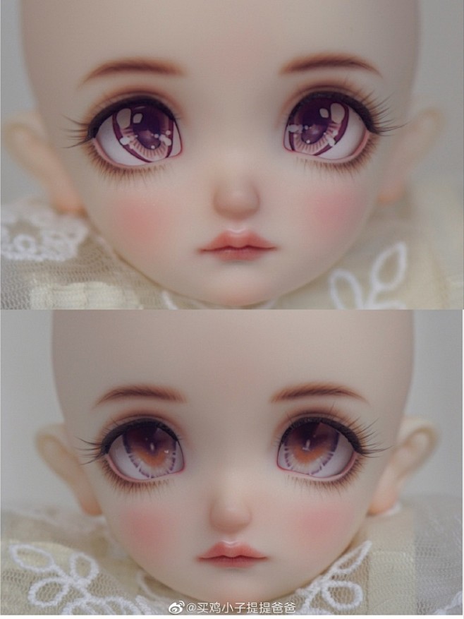 #BJD妆# bjd超话@VOLKS_official sdm48 和之前的那个奇犽感觉的sdm66是一对，这个是小杰hhhhhhhhhh 因为娃妈是杰厨偏奇杰多一点所以画的比较嫩一些 ...