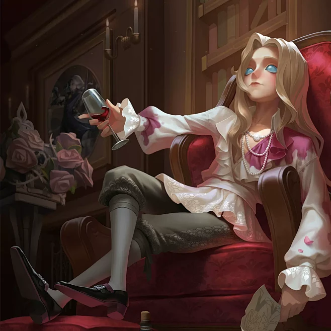 猫漫MOMENT第五人格cos摄影师约瑟夫宿醉监管者红酒玫瑰珍奇时装-淘宝网-花瓣网