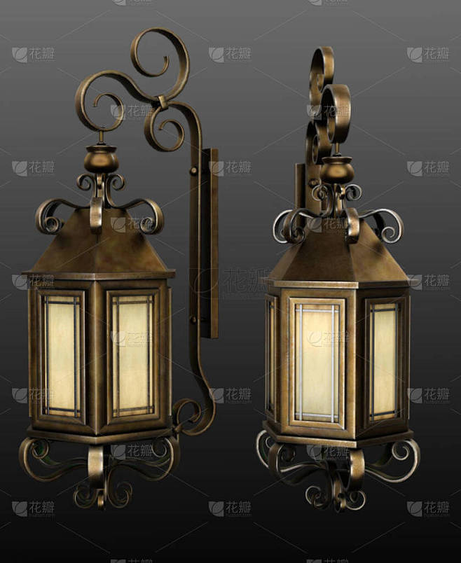 CGI Vintage Victorian Steampunk Gaslamp, Stree Lam