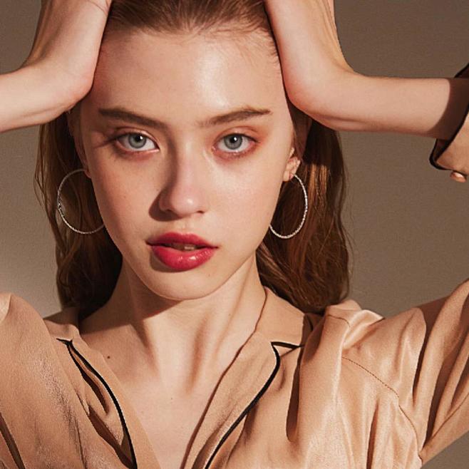 Amazon.com: Big Hoop Earrings for Women Sterling Silver Post 14K Gold ...