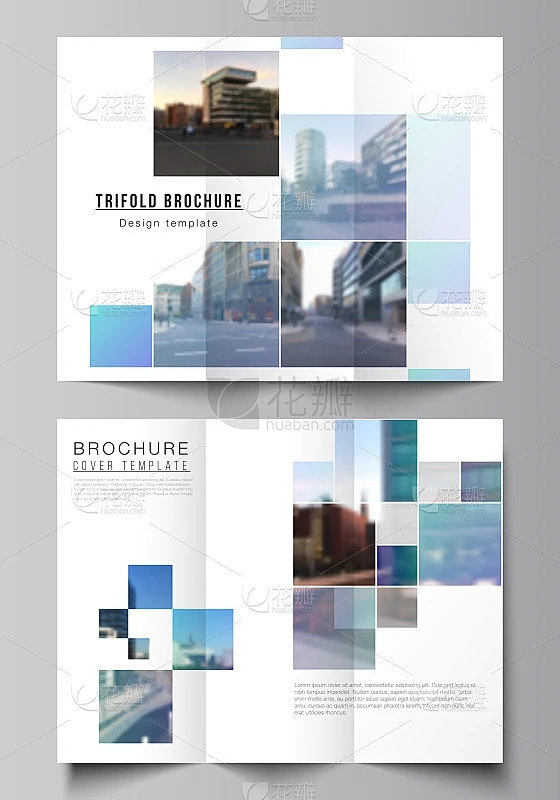 Vector layouts of covers design templates for trif素材-花瓣网