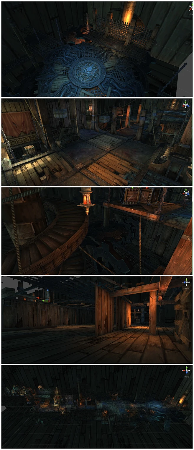 游戏美术素材 魔幻暗黑风写实地牢3D模型 3D场景 U3D/Unity3d手游场景 CG原画参考 CG概念场景设定 -花瓣网