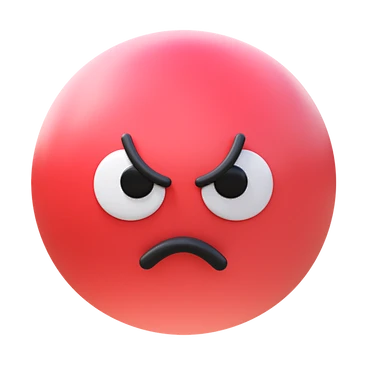 Pouting face emoji PNG, SVG-花瓣网