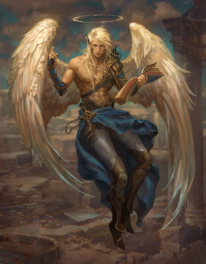 MTG: Angel of Dawn, Livia Prima : Magic the Gathering M19 Core Set AD ...