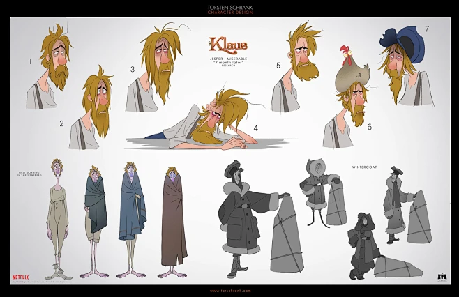 Character Designs do filme Klaus, por Torsten Schrank | THECAB - The ...