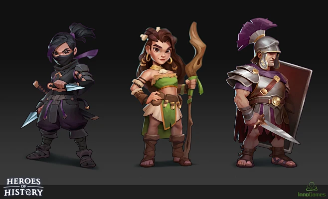 Heroes of History - Hero Illustrations-花瓣网