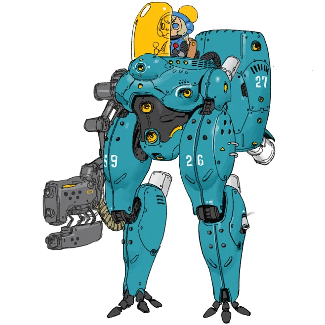 Mech drawing-花瓣网