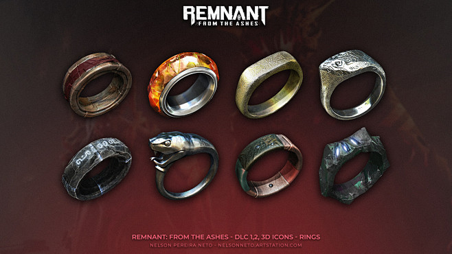 ArtStation - 3D Icon Design - Remnant From the Ashes - DLC 1 and 2 - R