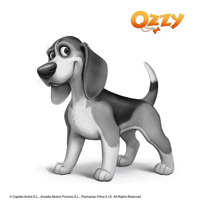 Concepto de Ozzy, el beagle protagonista de la película de animación ...