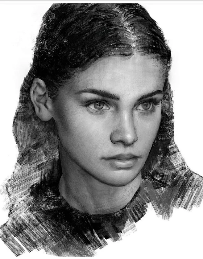 艺术家Tiger Punch的CG人物肖像作品 -花瓣网