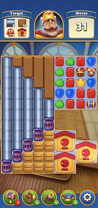 match 3 game mobile game art blocks vines jars clouds walnuts stones ...