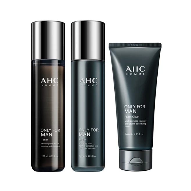 AHC男士护肤品套装水乳三件套洗面奶套盒护理祛痘洗脸全套化妆品-tmall.hk天猫国际-花瓣网