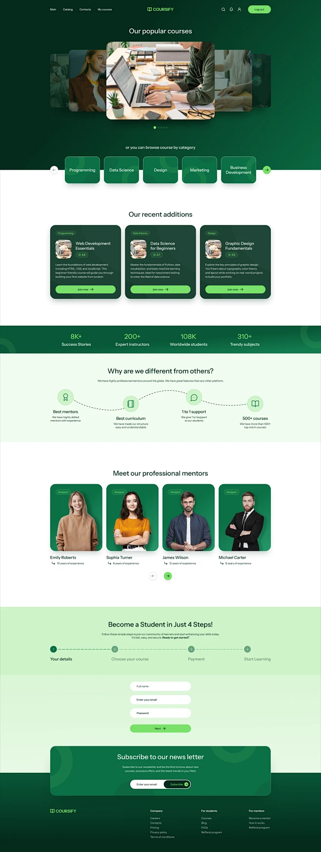 Coursify: Concept Design for an Online Learning Platform by Vikky on Dribbble-花瓣网
