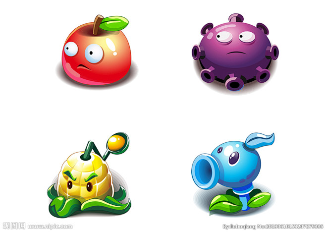 Q萌植物大战僵尸形象