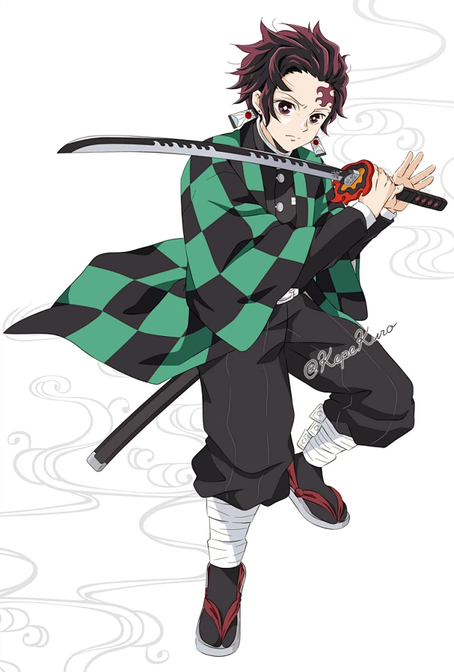 #鬼滅の刃 竈門炭治郎 - KEPE+KURO的插画-花瓣网